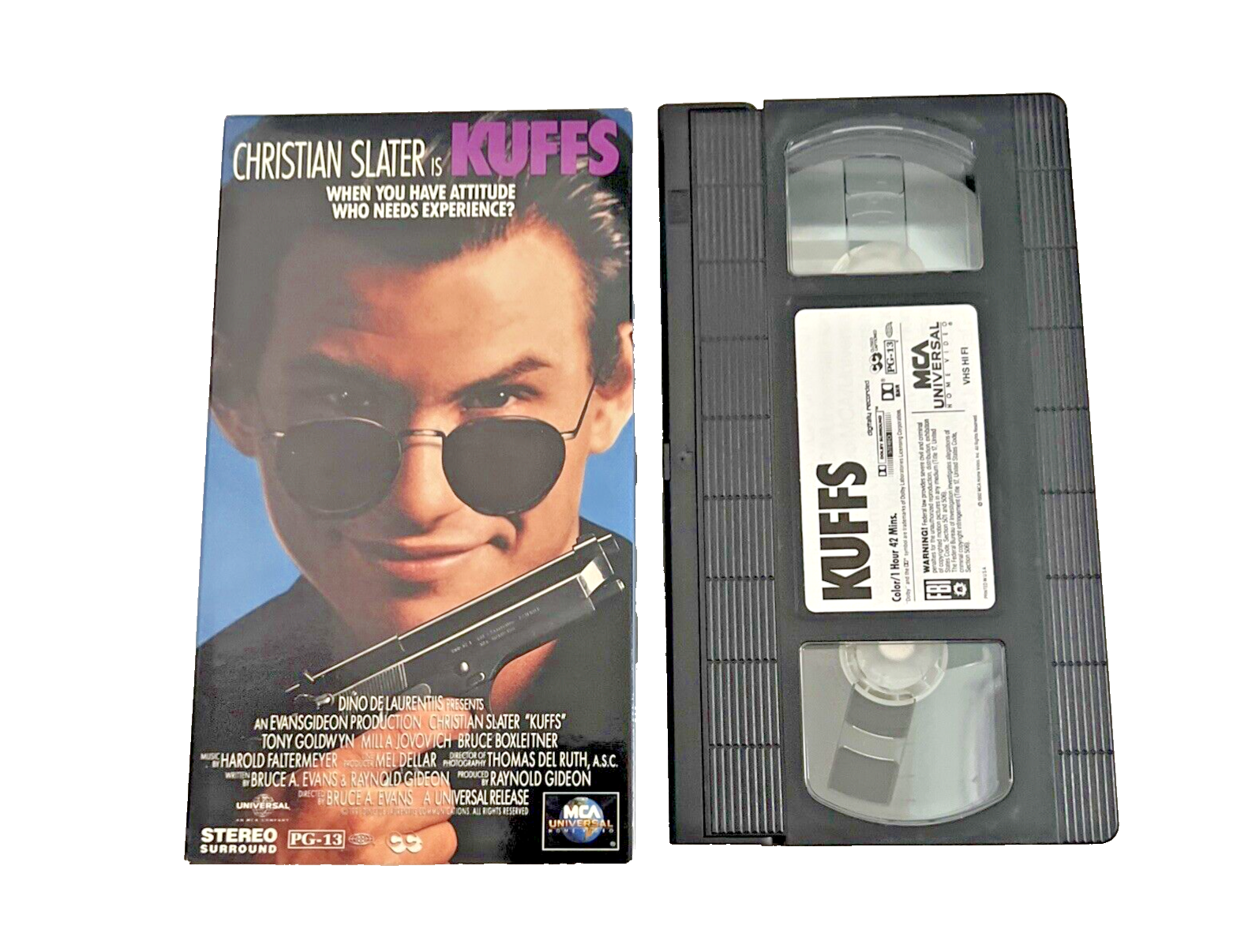 Kuffs VHS 1992 Christian Slater Milla Jovovich 90's Classic Action ...