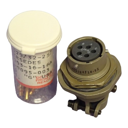 CANNON MS3124F14-5S CONNECTOR w/CONTACT SET NOS NEW OLD STOCK | eBay