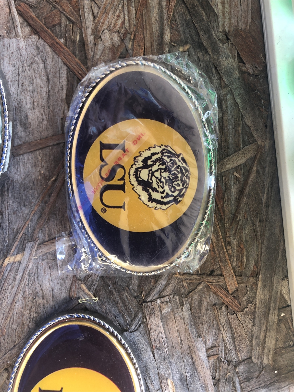 New LSU Tigers Belt Buckle Silver Louisiana State NCAA Acrylic | eBay