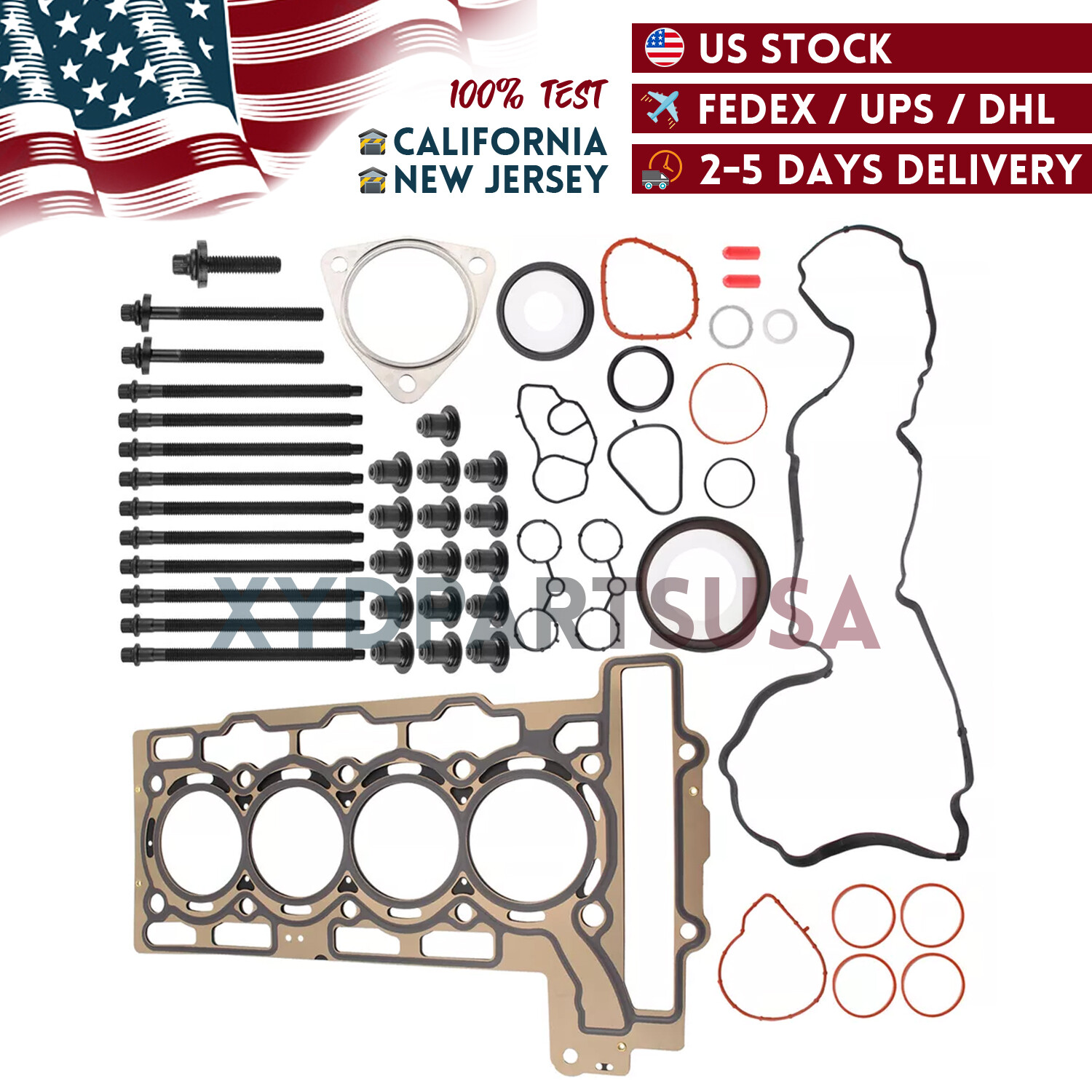 For Mini Cooper R55 R56 N14B16A N14B16C Engine Head Gasket Seals Bolts ...