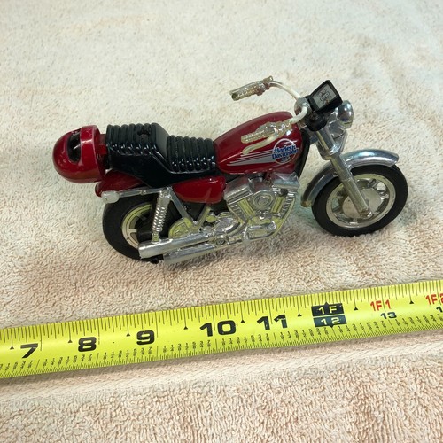 VNTG 1981 MATCHBOX-KIDCO HARLEY DAVIDSON PULL STRING TOY MOTORCYCLE - 1 ...
