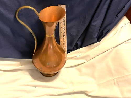 Very Large 14" Brass Copper Water Pitcher | eBay