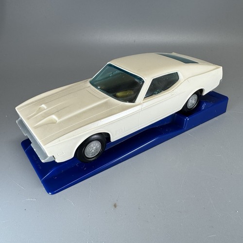 Vtg 1970s White FORD MUSTANG MACH 1 Plastic Toy Car Launcher FUNMATE GO ...