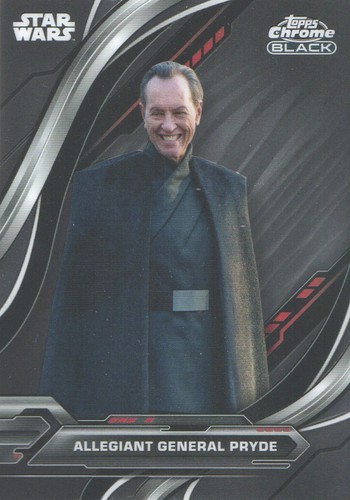 2024 Topps Chrome Black Star Wars Trading Card #84 Allegiant General ...