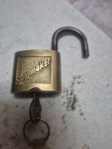 Vintage Slaymaker Brass Padlock with Key, Working Lock | eBay