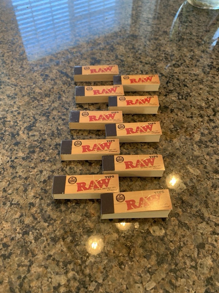 RAW Rolling Paper Tips Smoking Genuine Roach Roaches Book Filter Tips ...