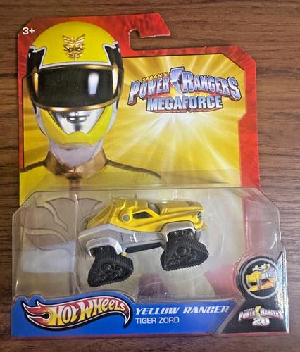 Saban Power Rangers Megaforce Hot Wheels Diecast 1/64 Yellow Ranger ...