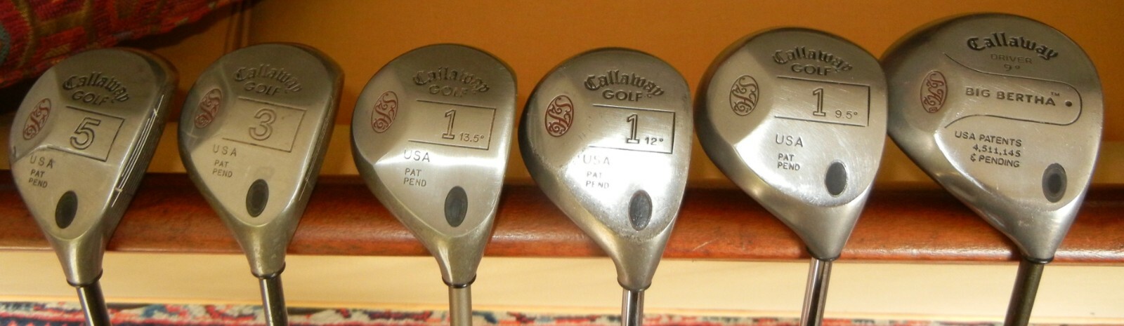 (1) CALLAWAY S2H2 PATENT PENDING - PROTOTYPE IRONS & FAIRWAY WOODS SET ...