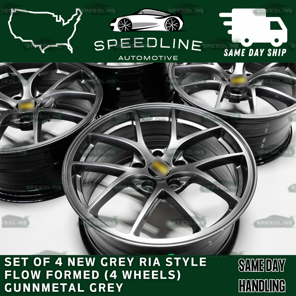 4PC Gunmetal Grey 5x112 19 Inch 19" 8.5J Wheels Rims Set of 4 New ...