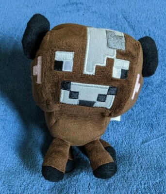Minecraft Brown Baby Cow Video Game Plush 6" Stuffed Toy Animal Kids ...