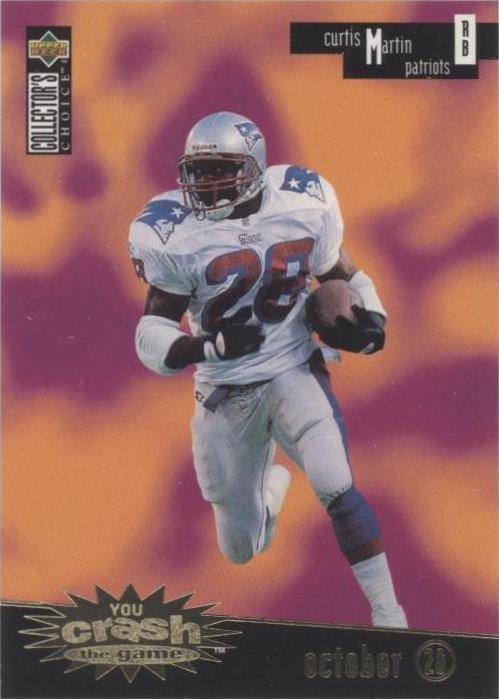 1996 Upper Deck Collector's Choice - You Crash the Game Curtis Martin # ...