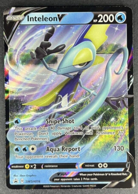 Inteleon V SWSH016 Holo Promo - SWSH Black Star Promos - Pokémon TCG ...