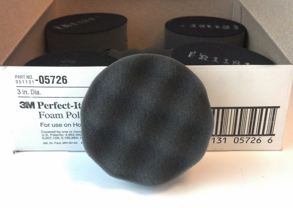 3M 051131-05726 05726 3" Perfect-It Hookit Foam Polishing Pad - Qty 10 ...