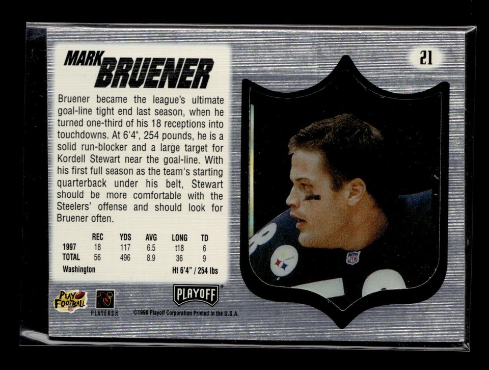 1998 Playoff Absolute SSD Hobby #21 Mark Bruener Pittsburgh Steelers | eBay