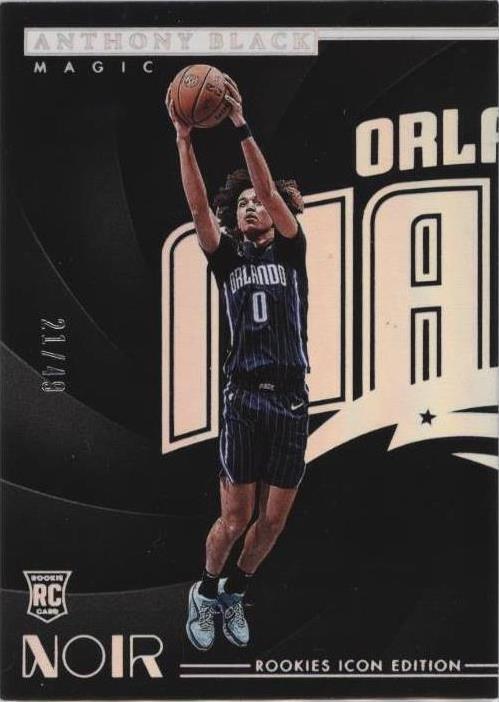 2023-24 Panini Noir - Rookies Icon Edition Anthony Black #176 Holo ...