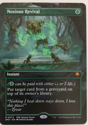 Noxious Revival Borderless Extended | Mythic | Magic | Duskmourn | MTG ...