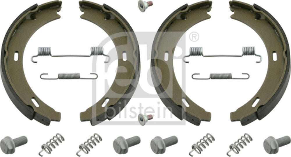 Febi Rear Hand Brake Shoes Set Fits A-Class B-Class E-Class SLK C-Class ...