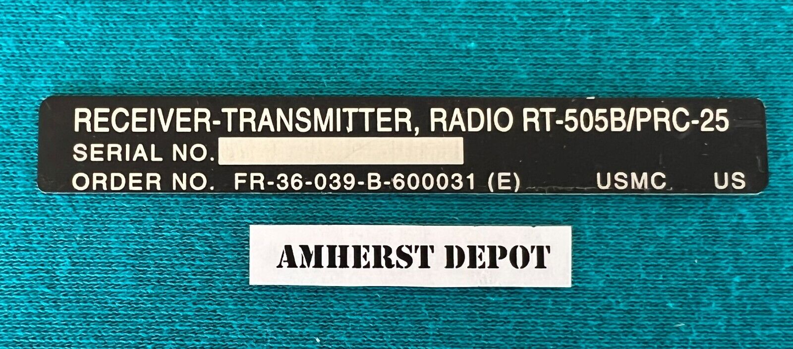 Military Data Plate Radio PRC 25 US Army USMC | eBay