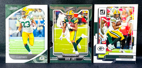 AARON JONES (x3) NFL Football Cards - GREEN BAY PACKERS - FREE SHIPPING ...