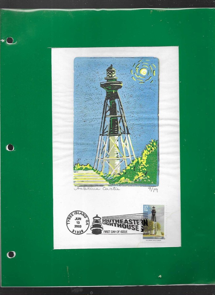 US FDC FIRST DAY COVERS LIGHTHOUSES 2003 SET OF 5 HAND PAINTED BY ...