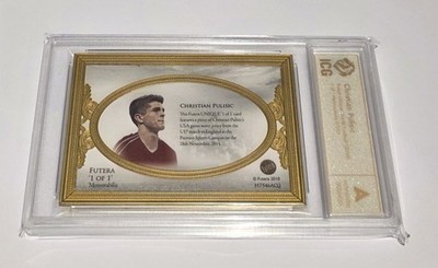 2018 Futera Unique W Ftbll Memorabilia Soccer Card Christian Pulisic 1/ ...
