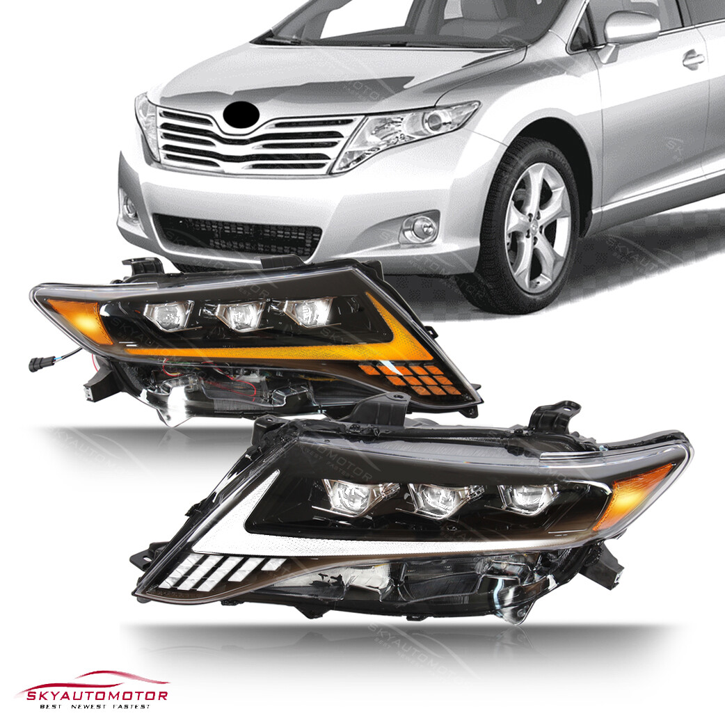 Fits Toyota Venza 2009-2016 LED Headlights Headlamps Projector DRL ...