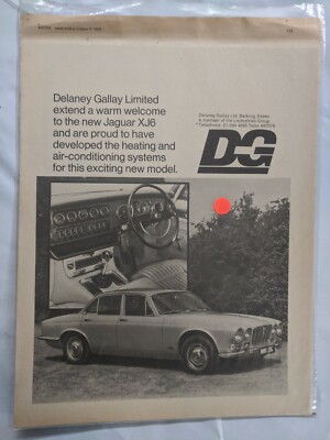 Jaguar print ads Delaney Gallay Limited DG M182 | eBay