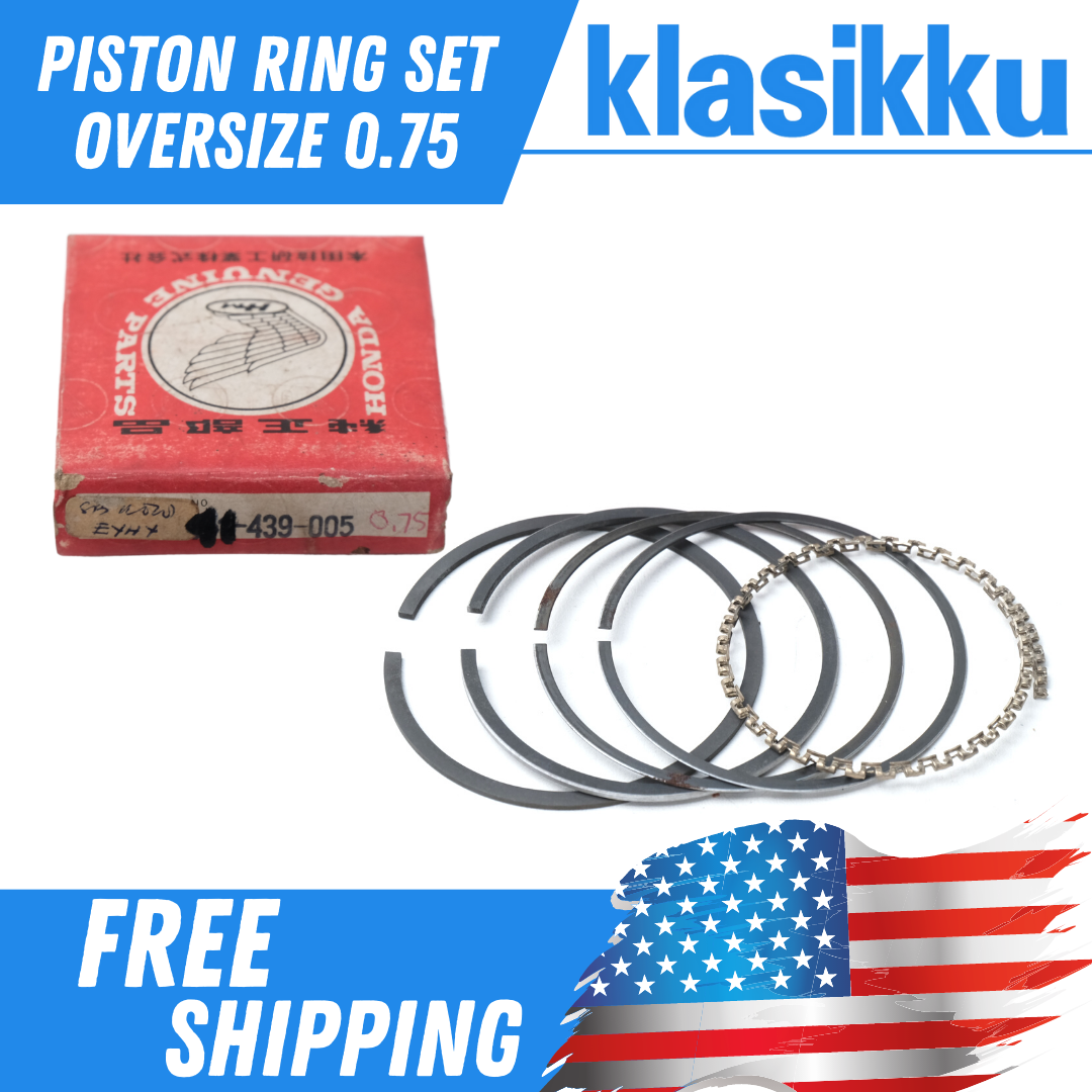 For Honda GL100 CT110 81-85 ATC110 80-86 Piston Rings Oversize 0.75 Nos ...