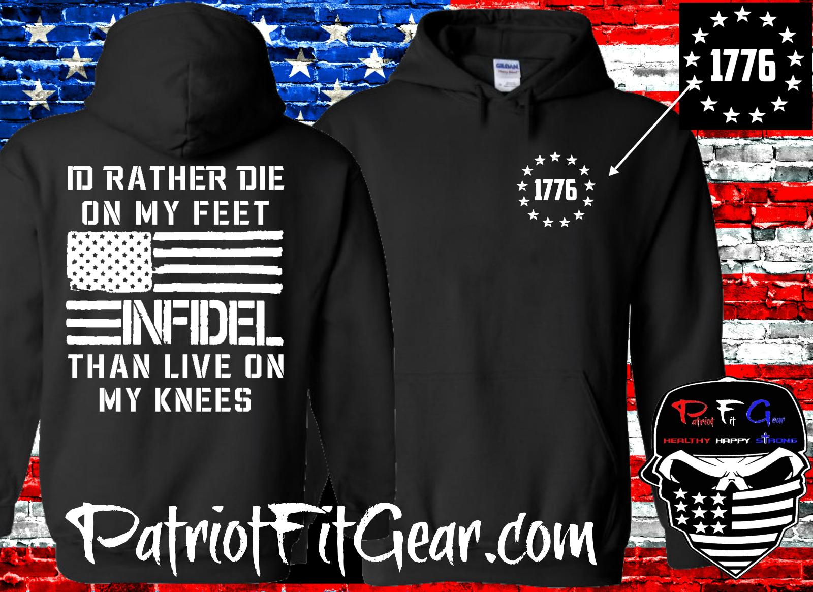 t-shirt,Id rather Die On My Feet Than Live On My Knees,Live Free Or Die ...