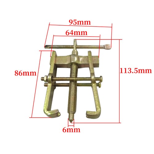2 Claw Gear Puller Mechanic Bearings Steering Wheel Remover Extractor ...