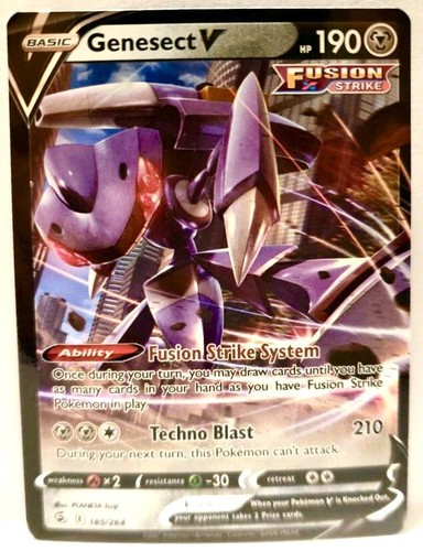 Pokémon TCG - Genesect V - SWSH08: Fusion Strike - 185/264 - NM | eBay