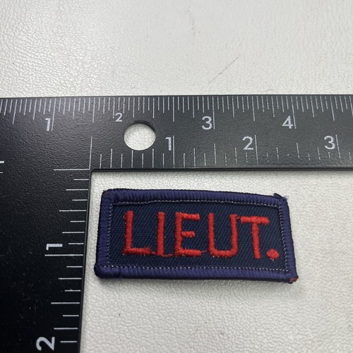LIEUT LIEUTENANT Tab Patch T076 | eBay