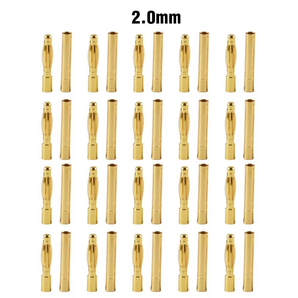 40pcs Banana Bullet Connector Plug Male Female for Battery ESC Motor ...