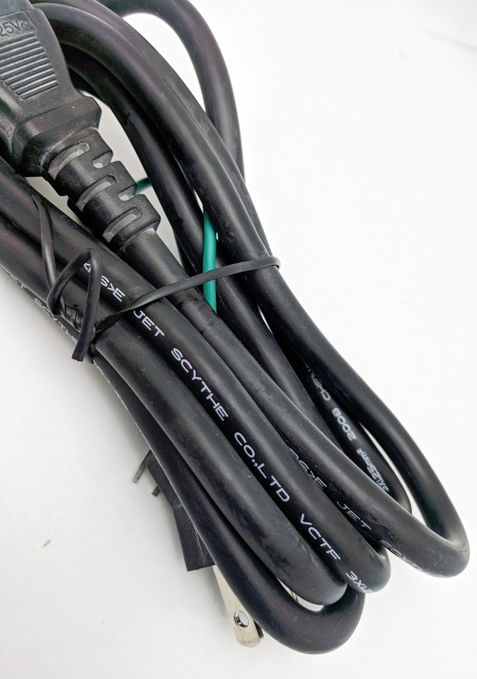 6' Japanese PC power cord,IEC to Japan 2pin Computer Cable,2 Prong w ...