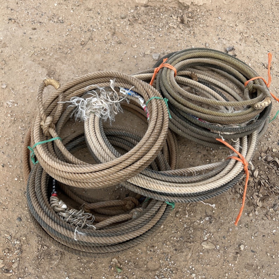 6 Used Team Roping Ropes. Good For Roping And Decore. Free Shipping In ...