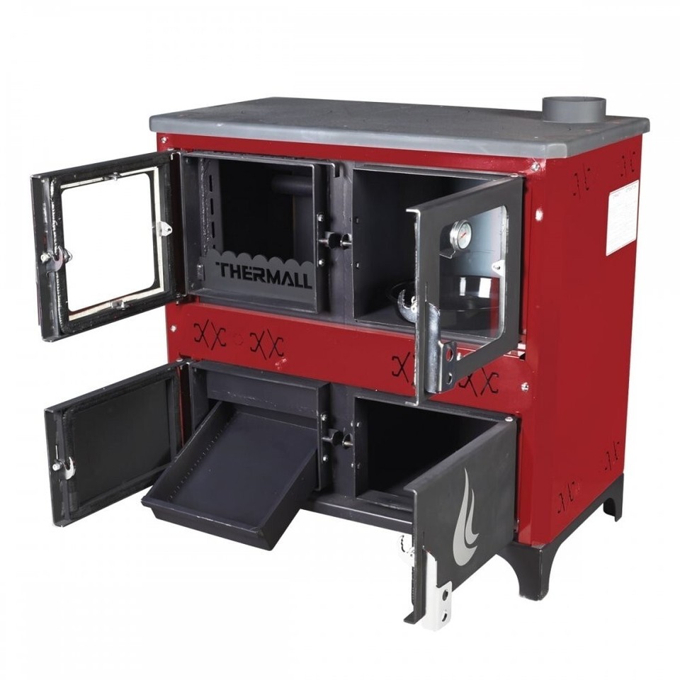 Wood Burning Cooker Stove with Oven & Water Jacket | Back Boiler Ready ...