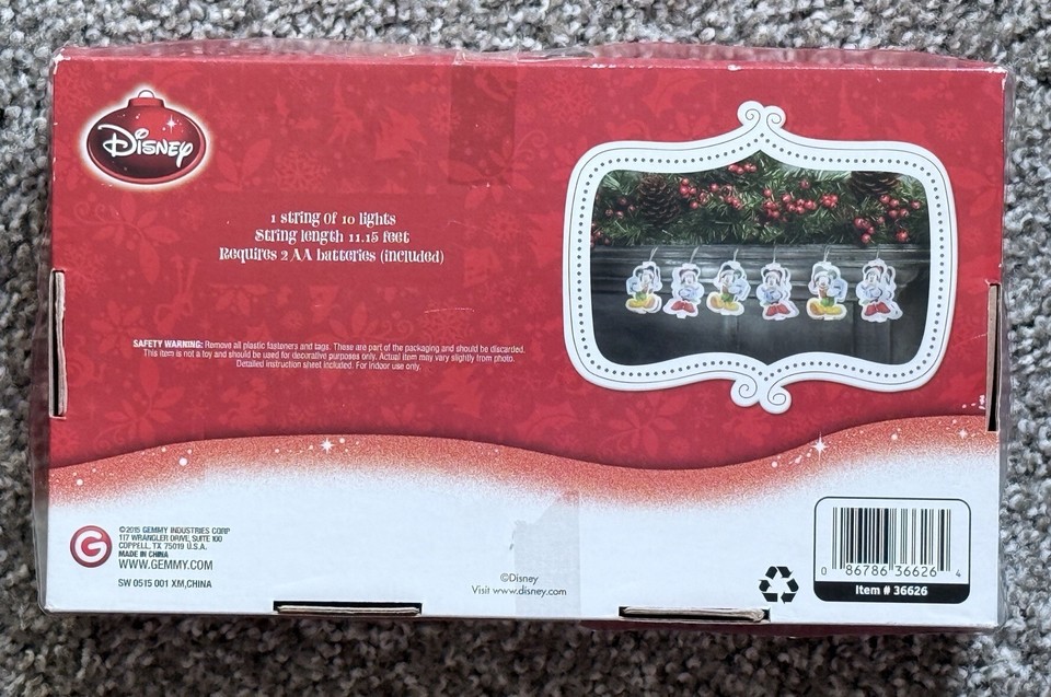 Disney Mickey & Minnie Mouse Holiday String Christmas Lights NEW | eBay