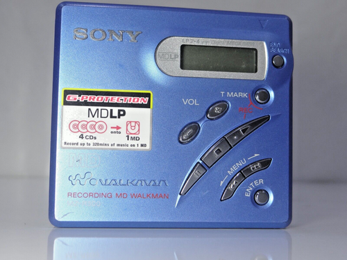 SONY MINIDISC - Recording MD Walkman -MZ-R500 - TESTED & WORKING | eBay