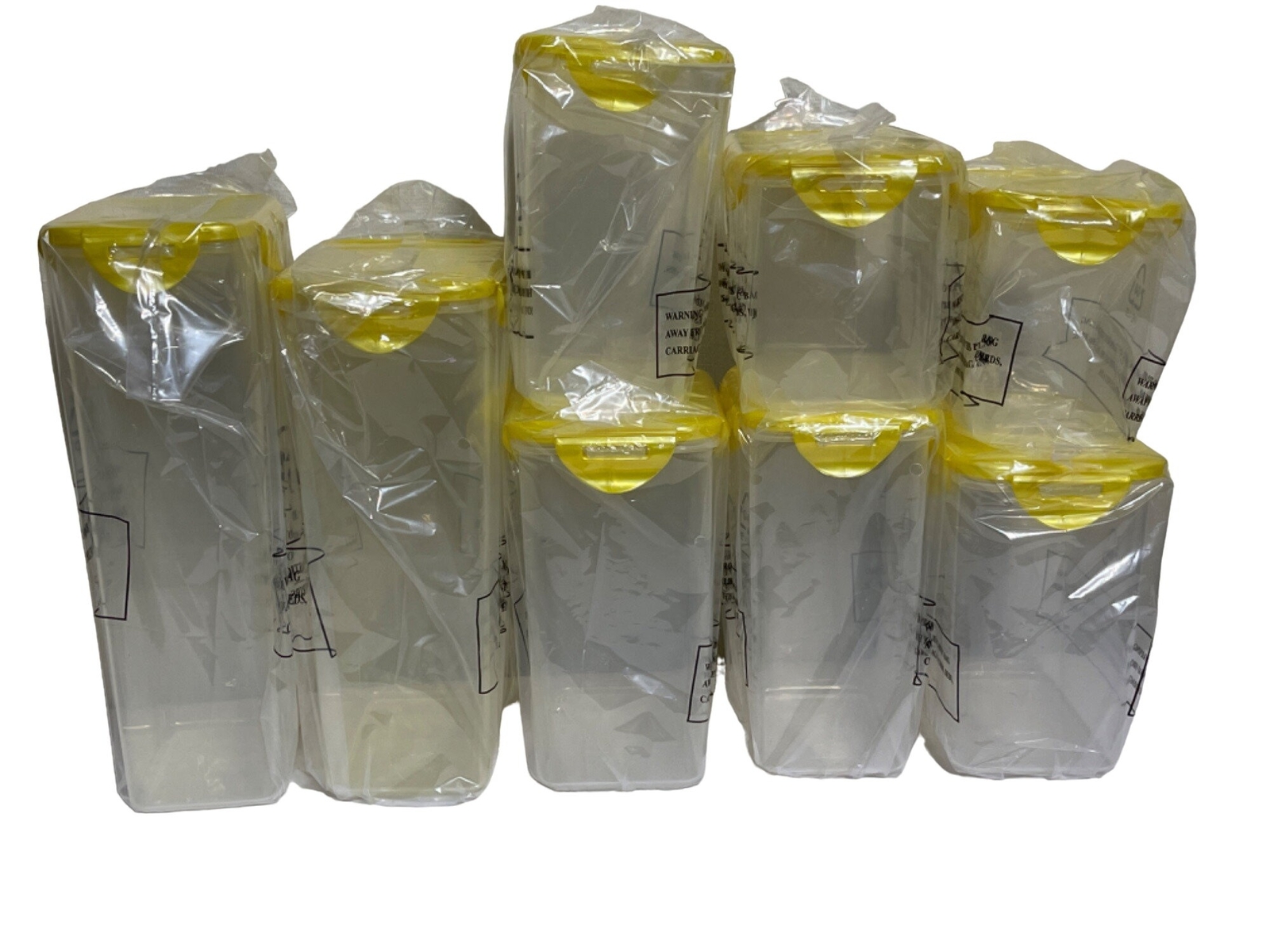 New Lock & Lock LocknLock 8-Piece Pantry Storage Set Canary Yellow HTF ...