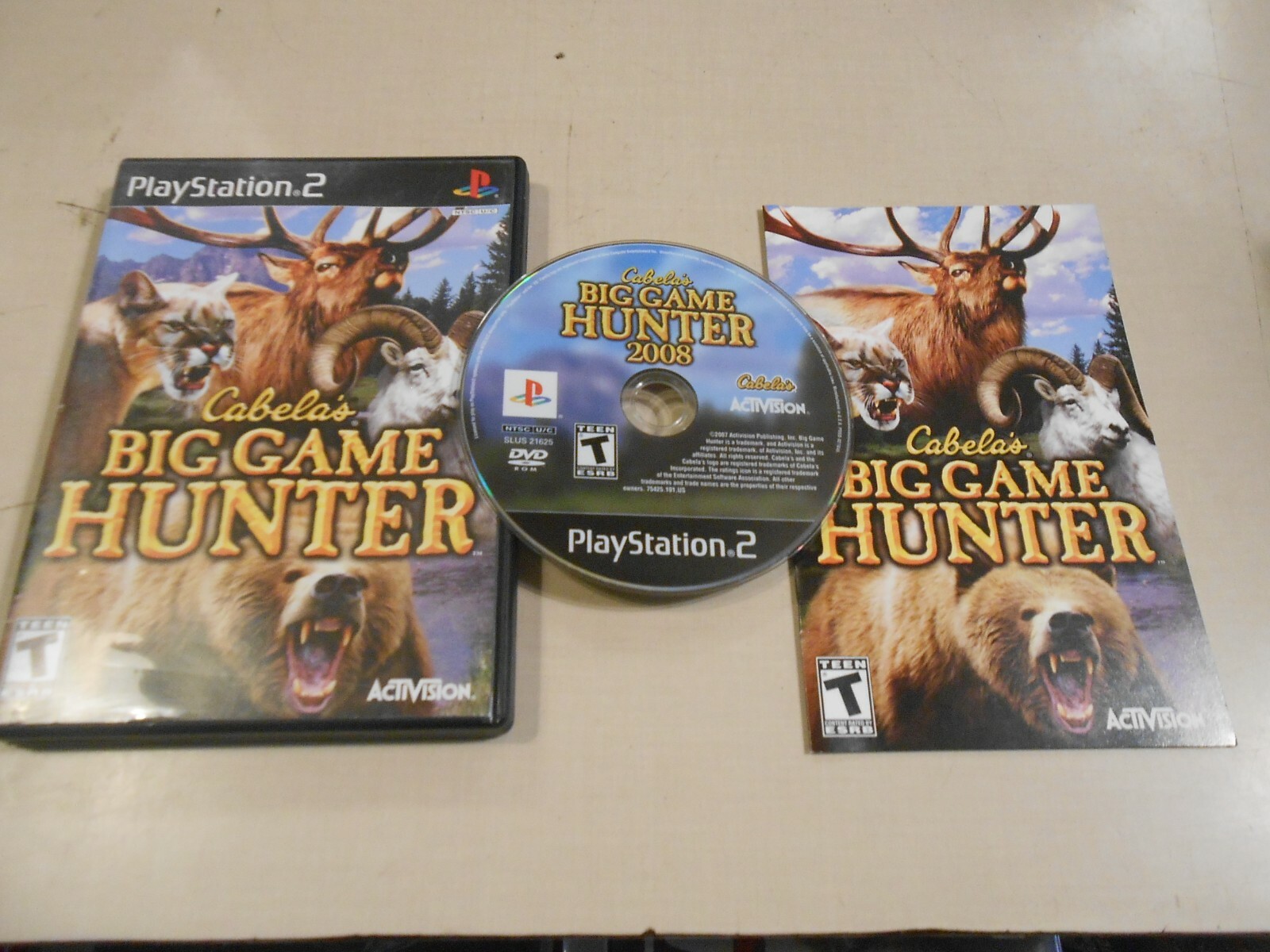 Cabela's Big Game Hunter 2008 PlayStation 2/PS2 Hunting Game COMPLETE w ...