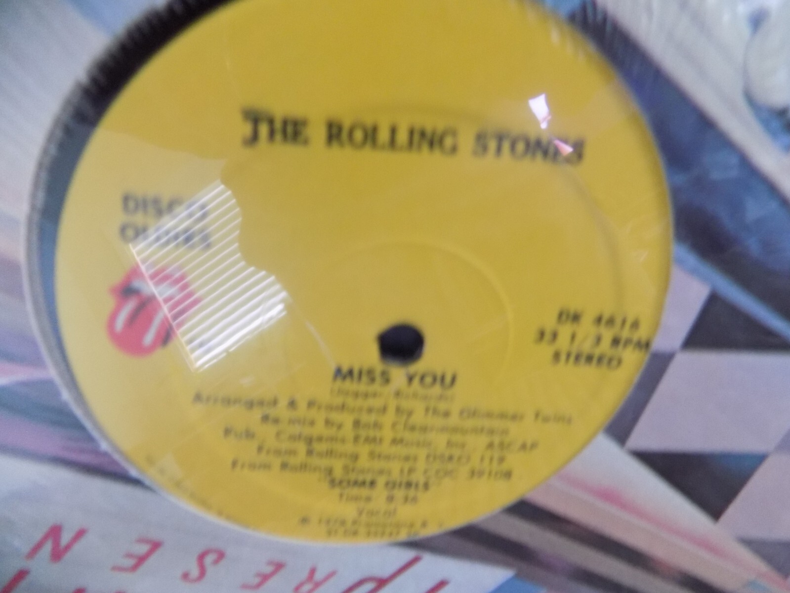 The Rolling Stones "Miss You/Hot Stuff" Vinyl 12" Hype Sticker *SEALED* DK 4616 | eBay
