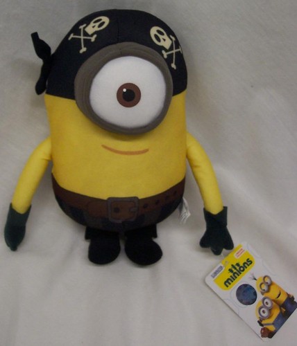 Despicable Me Minion Movie MINION AS PIRATE 9" Plush STUFFED ANIMAL Toy ...