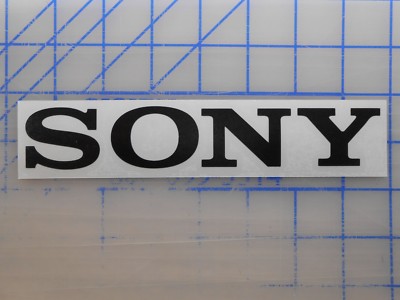 Sony Decal 5.5" 7.5" 11" Stereo Receiver Remote Speaker Earbuds ...