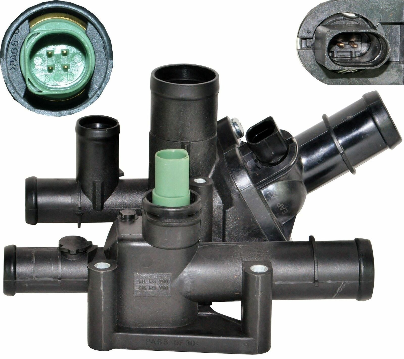 FOR AUDI A3 (8L1) 1.6 & A3 (8P) 1.6 FSI THERMOSTAT + HOUSING + SENSOR ...