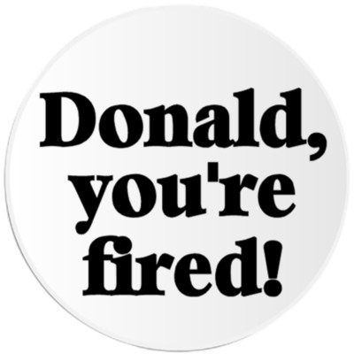 Donald You're Fired - Circle Sticker Decal 3 Inch - Anti Trump ...