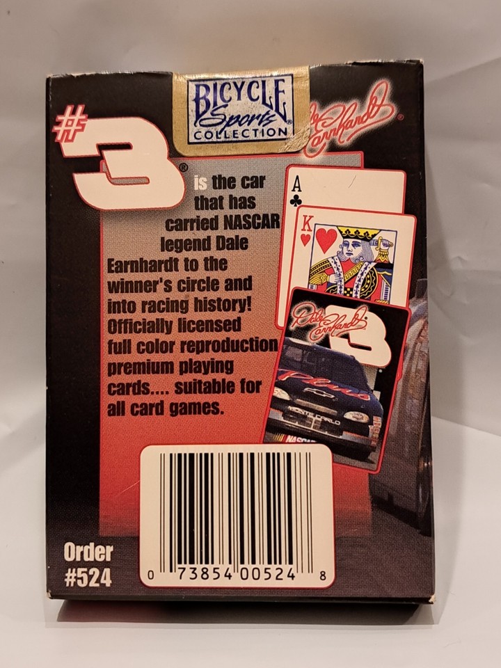 Dale Earnhardt Playing Cards, Sealed Brand New Bicycle | eBay