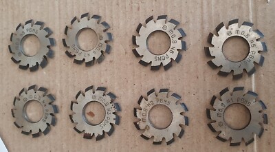Involute Gear Cutter Set M 0,8 20° set (№1-8) HSS M2. | eBay