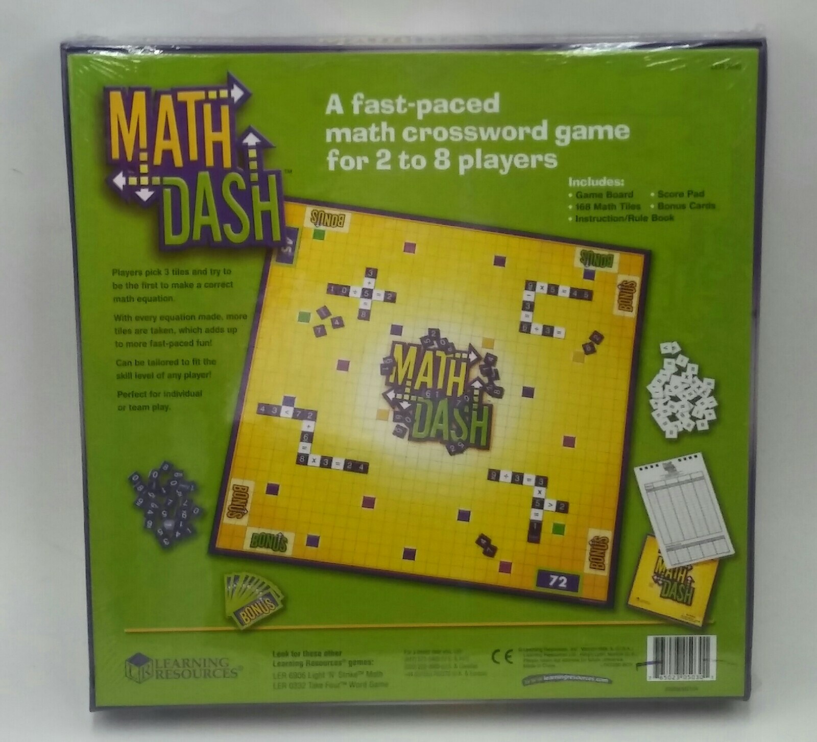 Learning Resources Math Dash Game 2-8 Players Classroom Ages 6 for sale ...