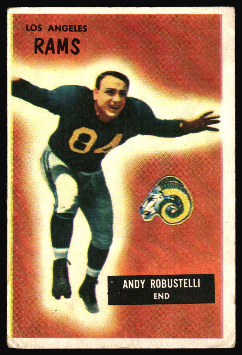 1955 Bowman Andy Robustelli #121 Los Angeles Rams | eBay