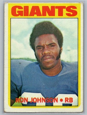 1972 Topps #207 Ron Johnson | eBay